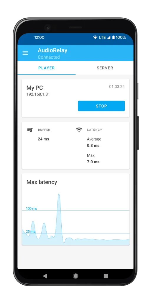 AudioRelay: Stream audio between your devices